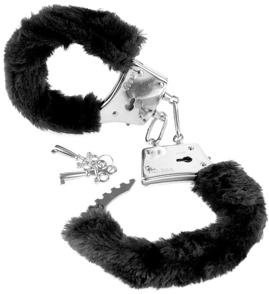 Меховые чёрные наручники Beginner s Furry Cuffs купить в Москве по цене ...